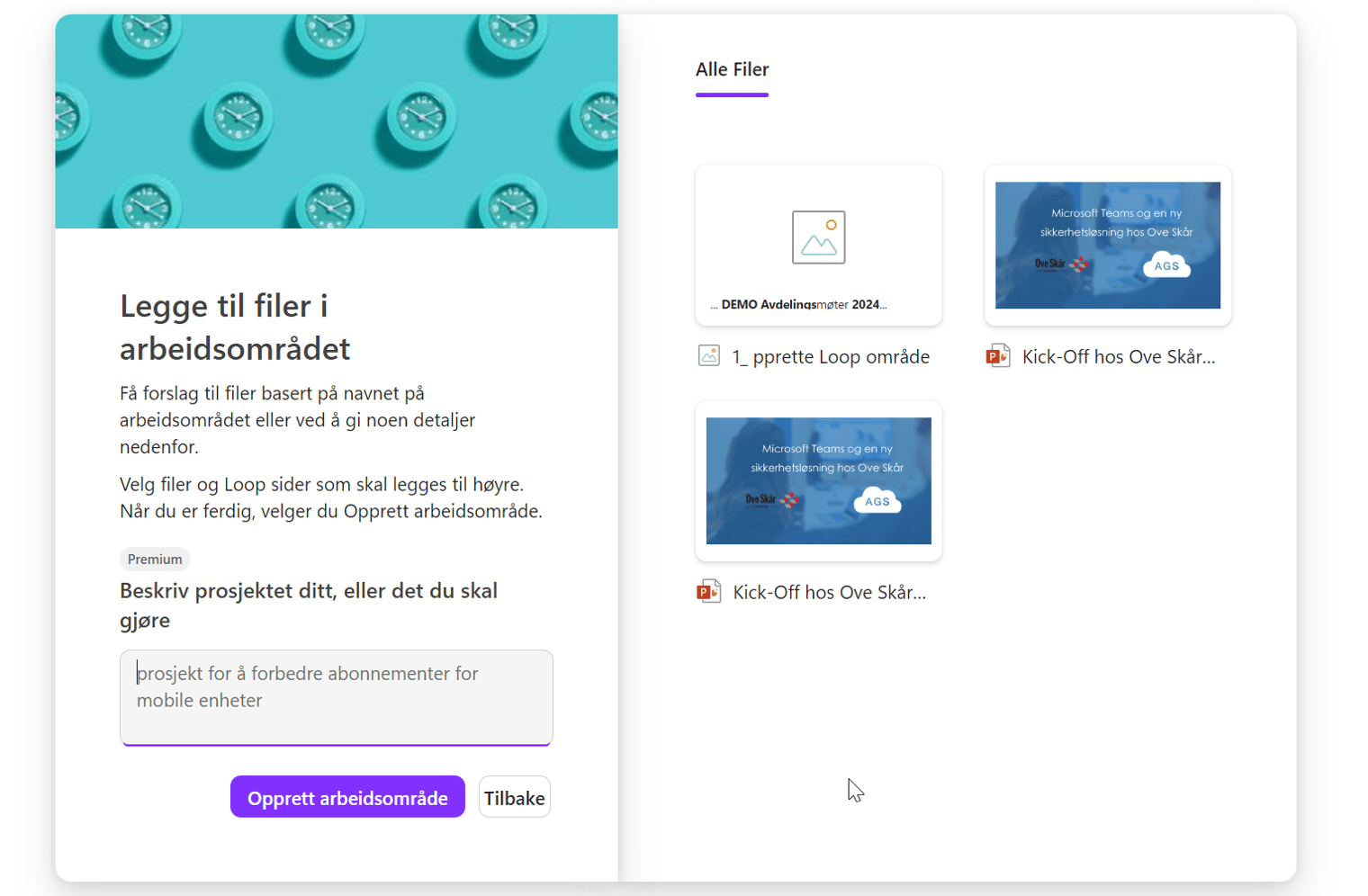 Hva kan du bruke Microsoft Loop til